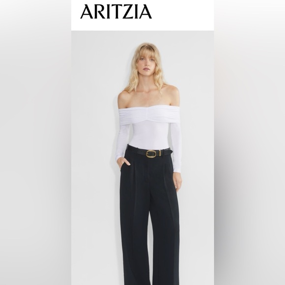 Wilfred | Tops | Nwt Aritzia Wilfred White Off The Shoulder Top In Xxs ...
